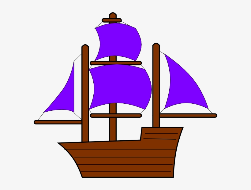Sailboat Clipart Purple - Ship Clip Art PNG Image | Transparent PNG ...