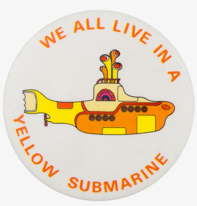 Yellow Submarine - We All Live In A Yellow Submarine Png PNG Image ...