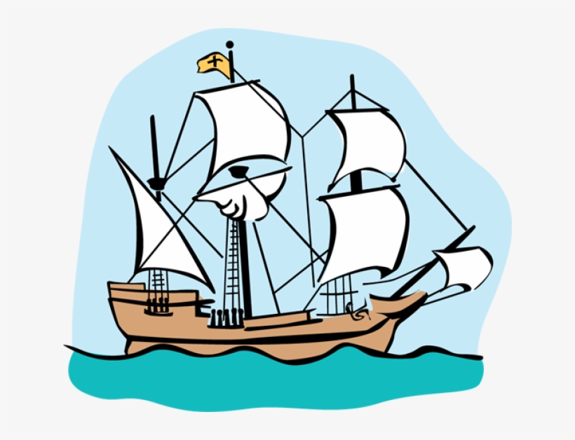 Colonial Ship Clip Art Clipart Ship Clip Art - Mayflower Clipart PNG ...