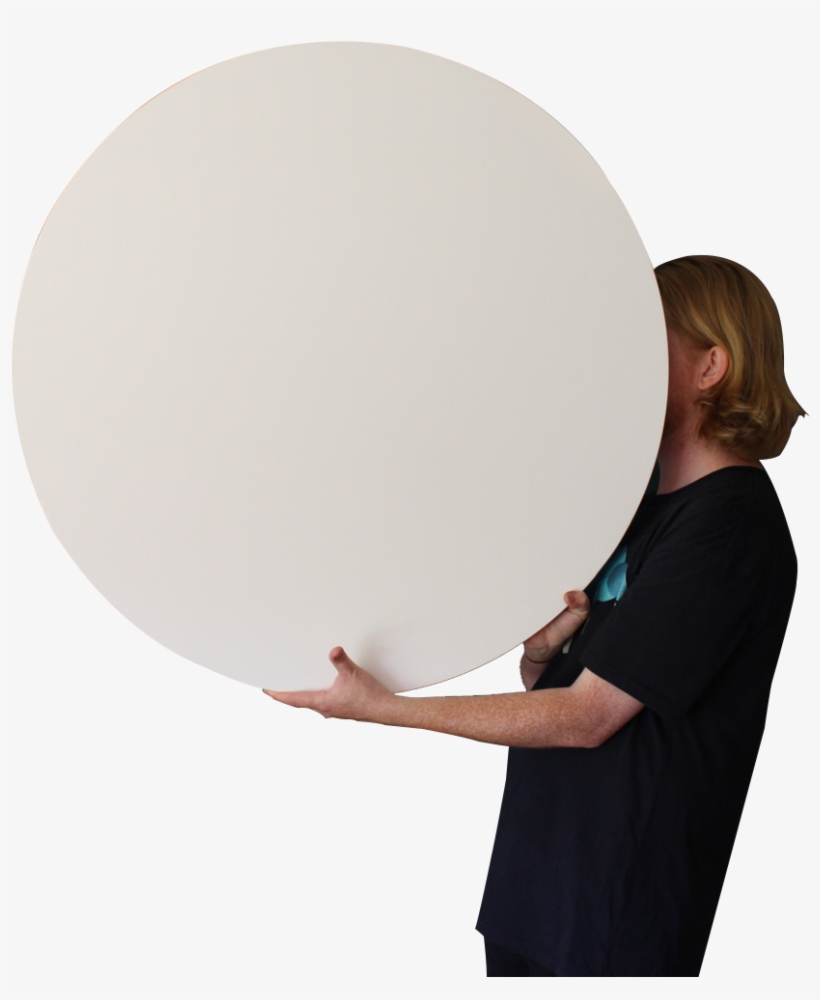 Round Blank Canvas Outside The Square 90cm - 50 Cm Round Canvas PNG ...