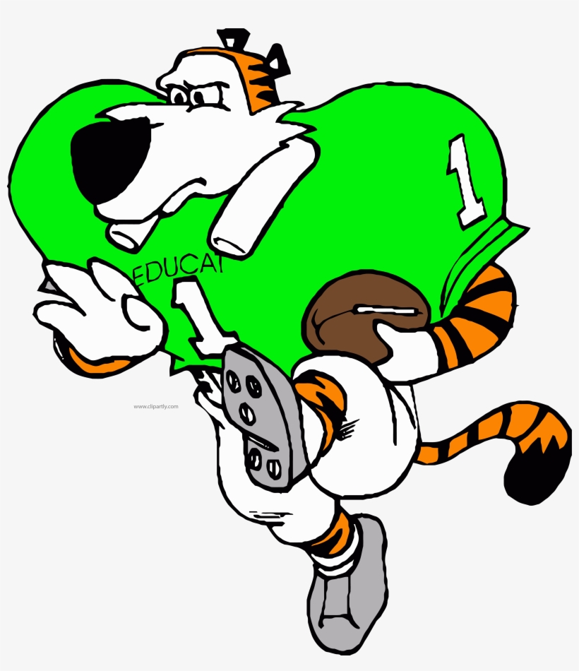 American Football Tigger Cartoon Clipart Png Download - Got Tiger ...