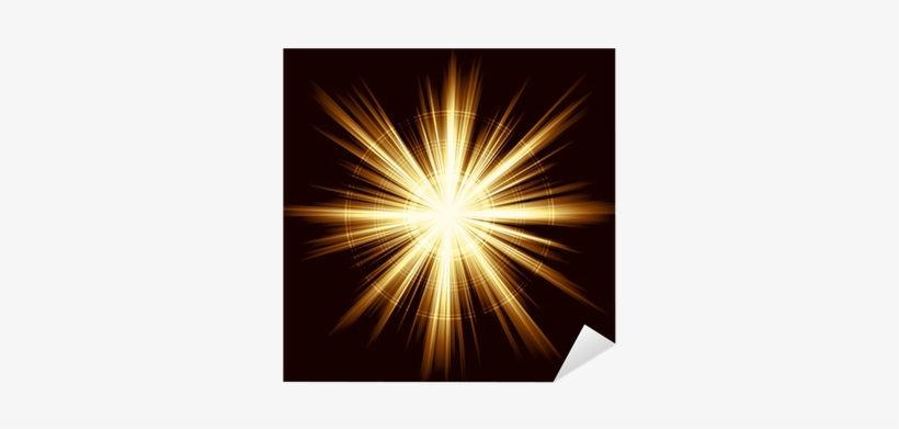 Golden Ight Burst, Fireworks, Lens Flare Sticker • - Destello De Luz ...