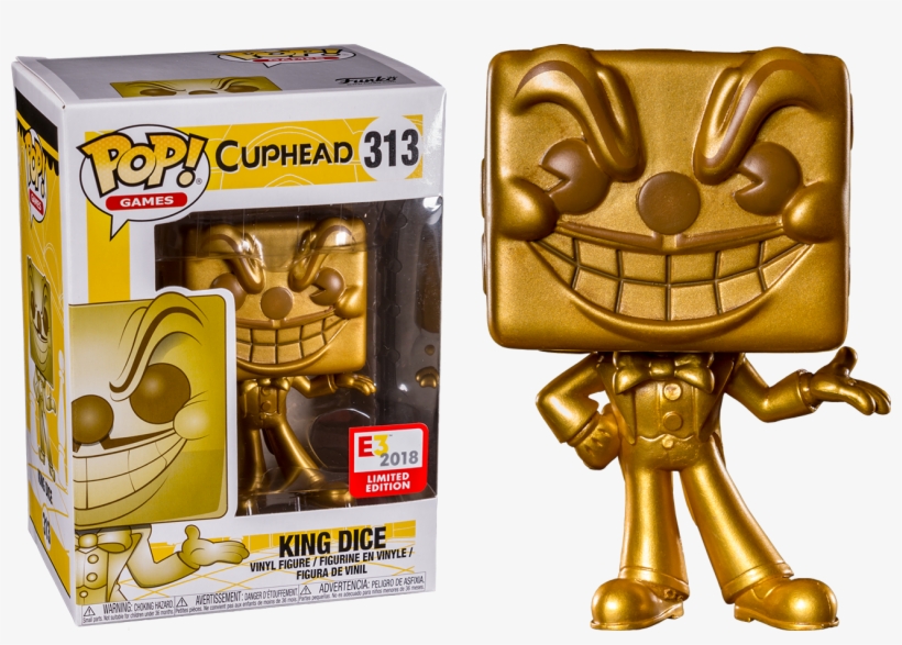 Cuphead King Dice Gold Pop Vinyl Figure - Funko Disney Tinker Bell 3d ...