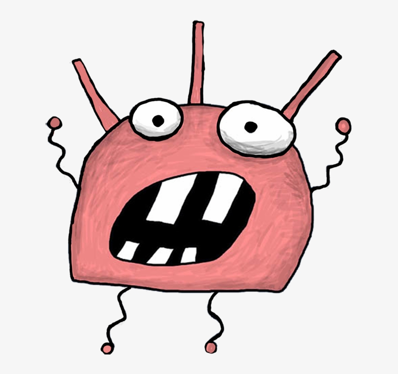 Scary Pink Monster Is Full Of Bluster - Big Pink Thing PNG Image ...