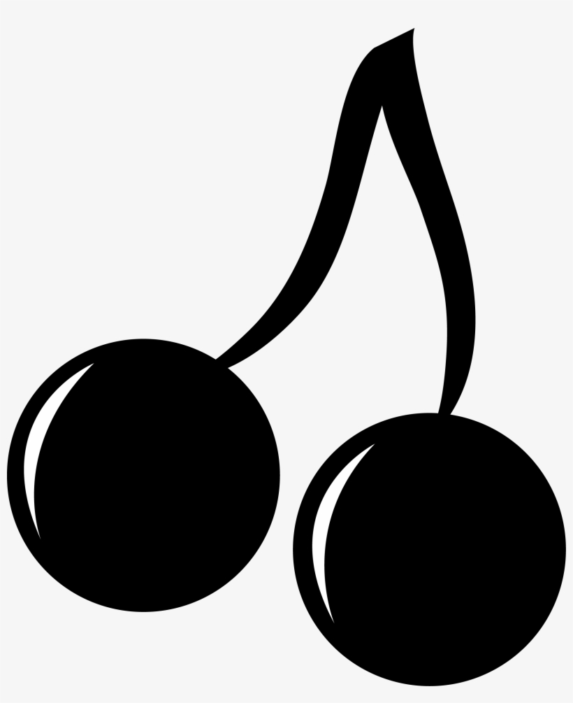 Fruit Clipart Silhouette - Cherry Clip Art PNG Image | Transparent PNG ...