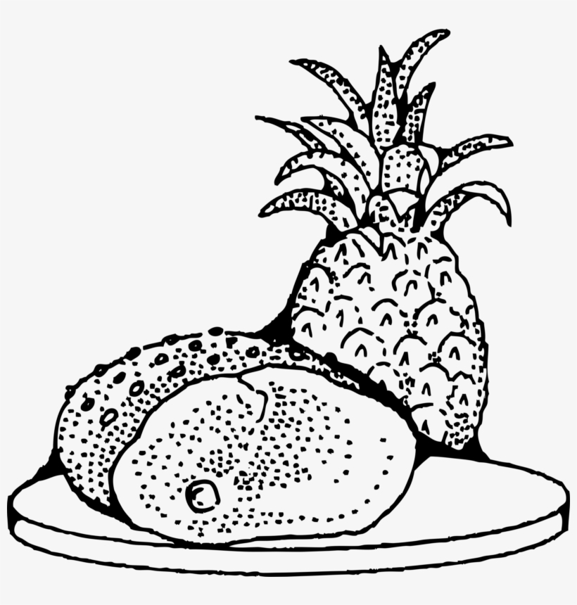 Free Images 2018 Pineapple Clipart Vector Png Free - Sour Foods Black ...