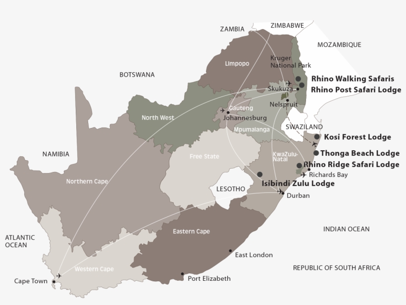 Sa-map Directions9nov2015 - Map Of South Africa Provinces PNG Image ...