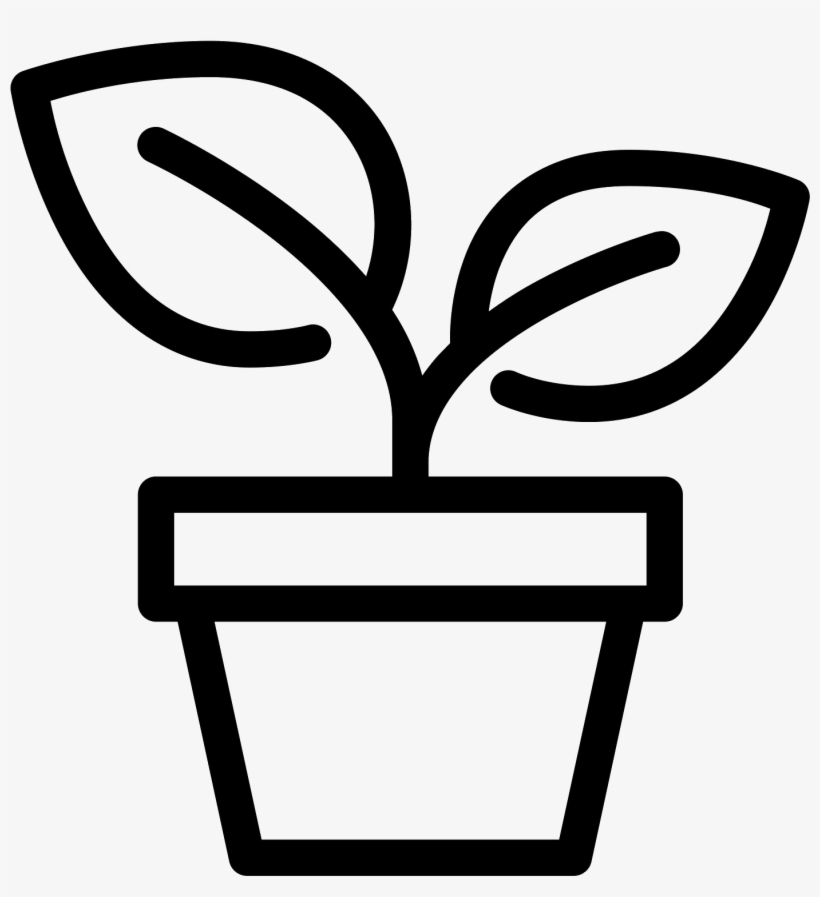 Potted Plant Icon - Nourishment PNG Image | Transparent PNG Free ...