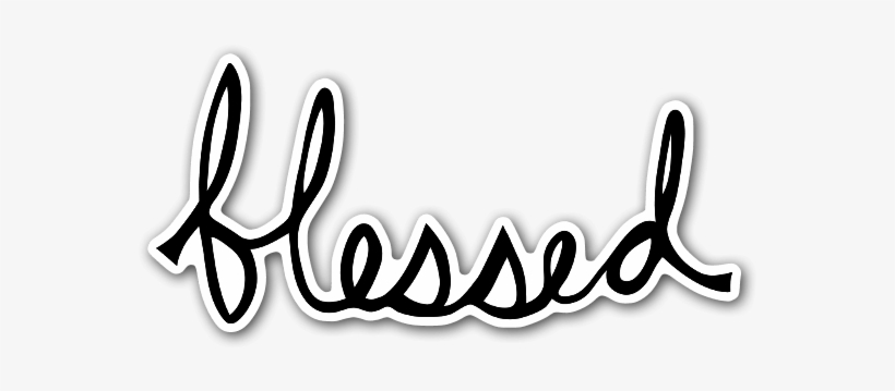 Download Blessed Sticker | Transparent PNG Download | SeekPNG