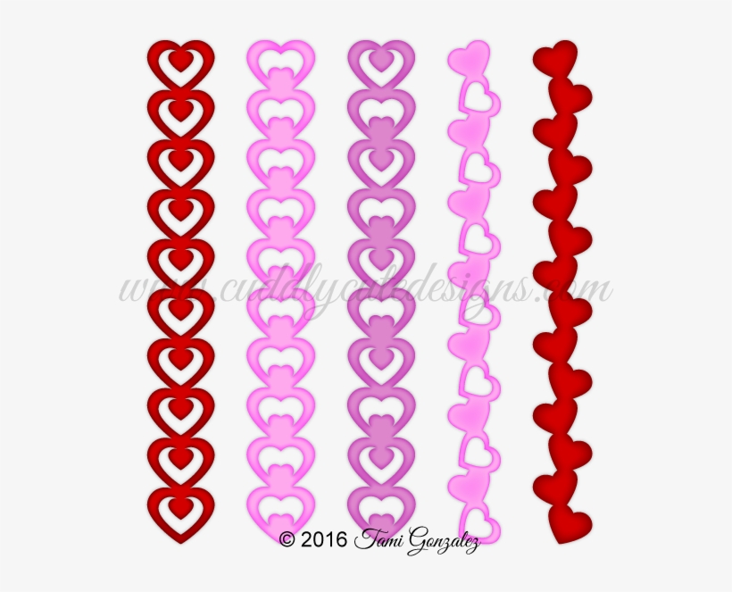 Vertical Heart Borders PNG Image | Transparent PNG Free Download on SeekPNG
