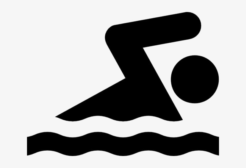 Download Swimming Clipart Black And White - Cartoon Swim Transparent ...