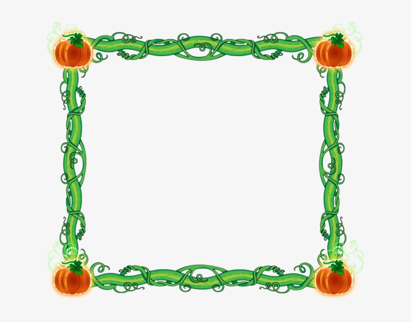 Pumpkin Frame Clipart - Pumpkin Vine Clipart PNG Image | Transparent ...