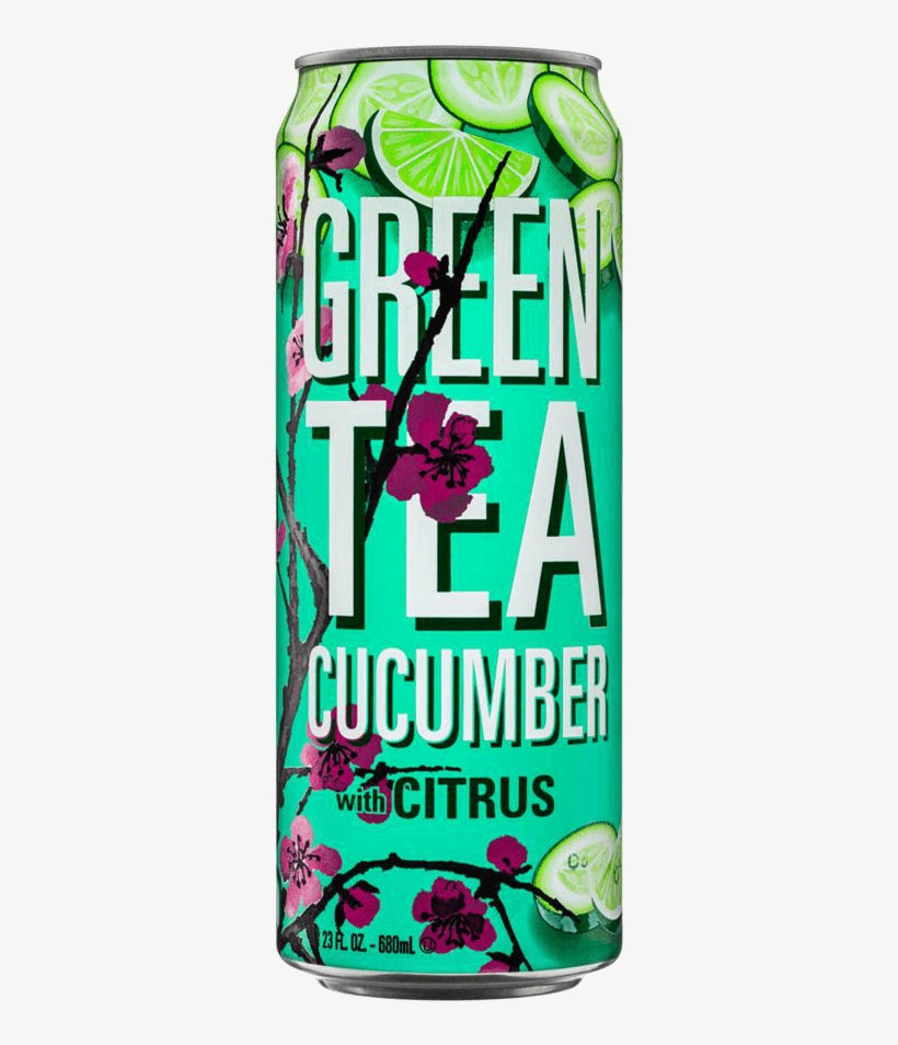 Напиток "arizona" Green Tea , - Green Tea Cucumber Arizona PNG Image ...