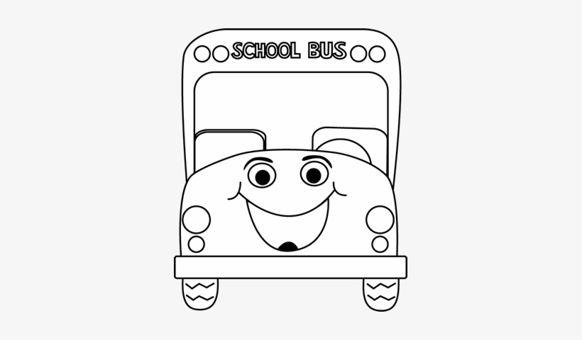 Download Bus Clipart Face - School Bus Outline Cartoon | Transparent ...
