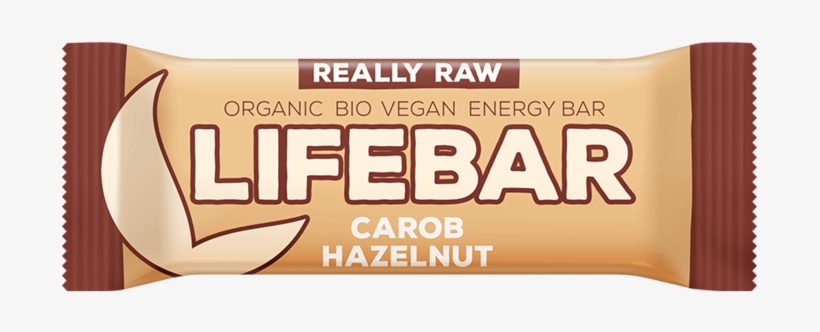 Lifebar Energy Bar - Life Food Lifebar - Carob Hazelnut 1 Bar PNG Image ...