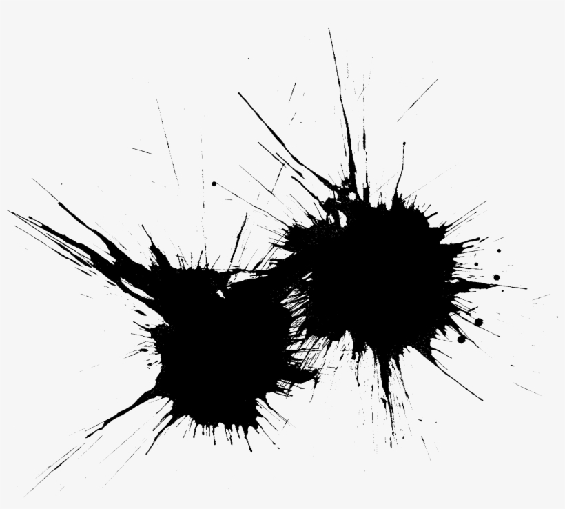 30 Paint Splatter - Circle Black Paint Splatter PNG Image | Transparent ...