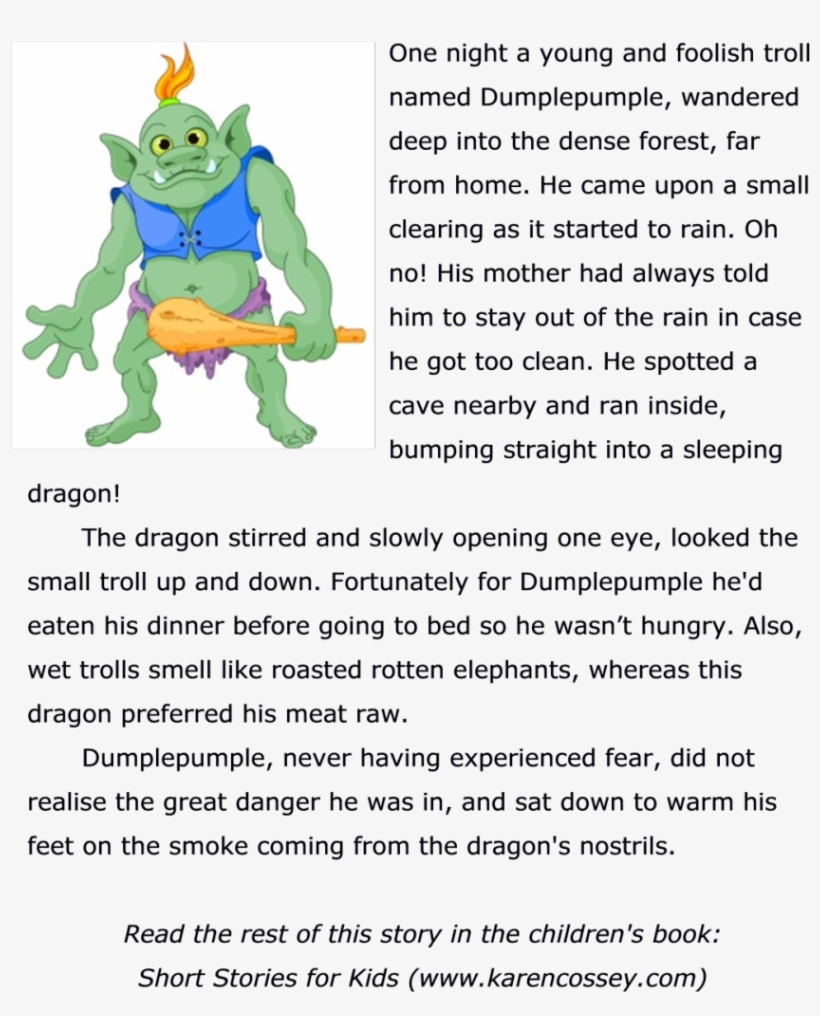 Exclusive Story For Kids With Picture Troll And Dragon - Stories For ...