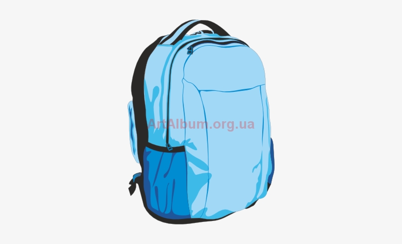 Sky Blue Backpack Clipart - Clip Art PNG Image | Transparent PNG Free ...
