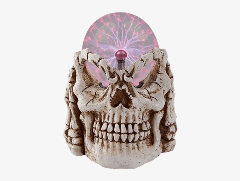 Skull Plasma Ball - Global Gizmos 6-inch Magic Plasma Ball PNG Image ...