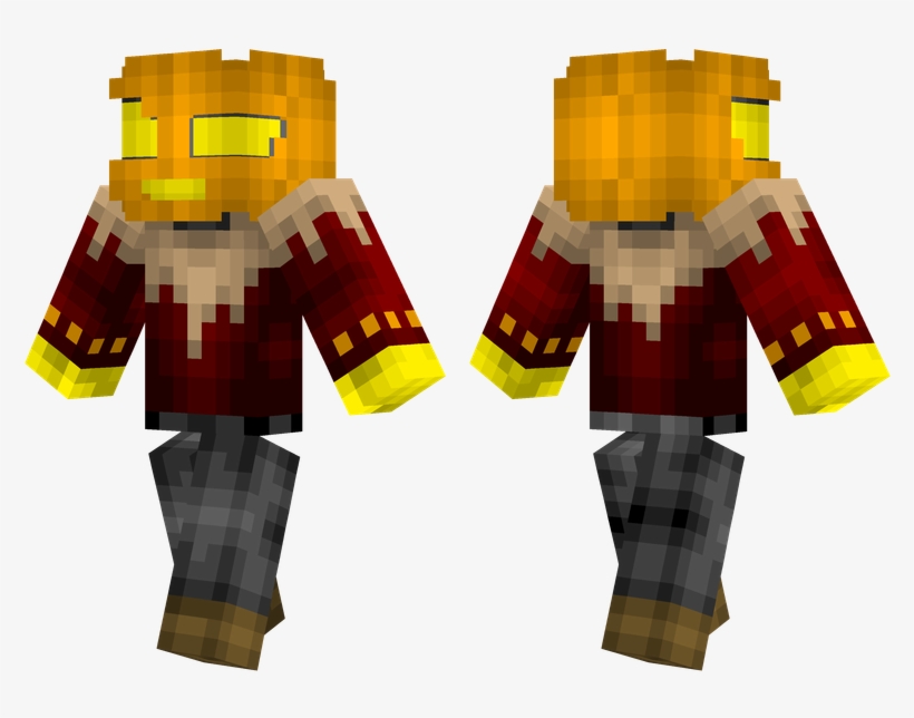 Pumpkin Head - Minecraft Skins Pumpkin PNG Image | Transparent PNG Free ...