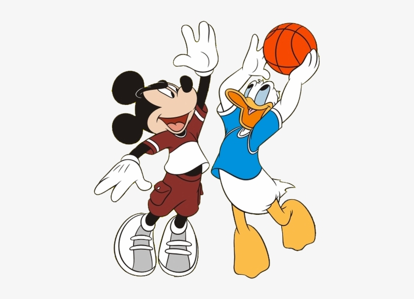 Download Disney Clipart Basketball - Disney Characters Playing ...