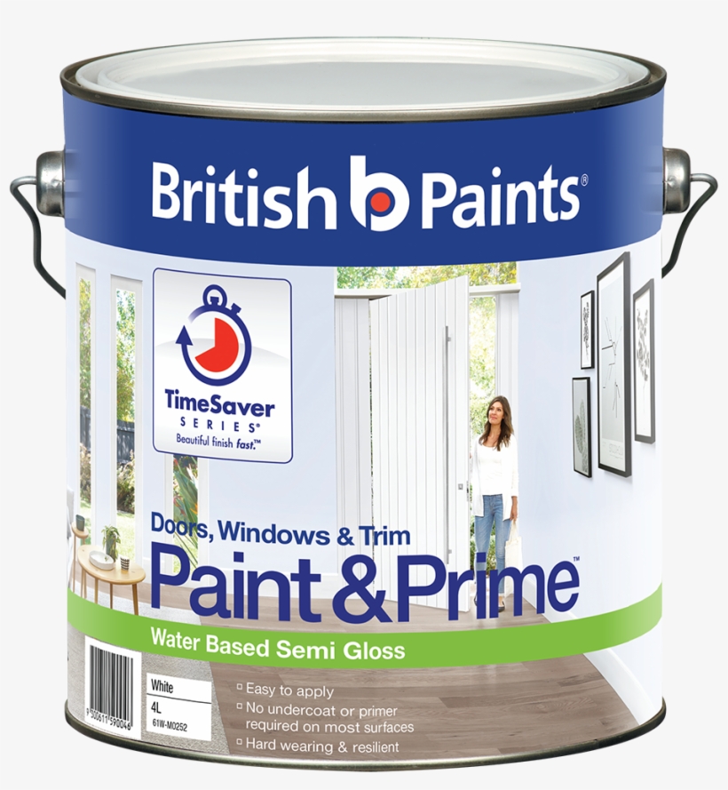 Bp Pp Dwt Semi Gloss W 4l P1c - British Paints PNG Image | Transparent ...