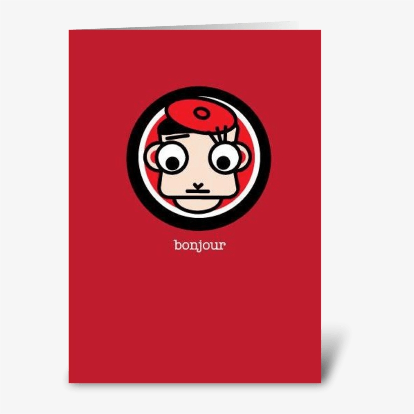 Bonjour Greeting Card - Circle PNG Image | Transparent PNG Free ...