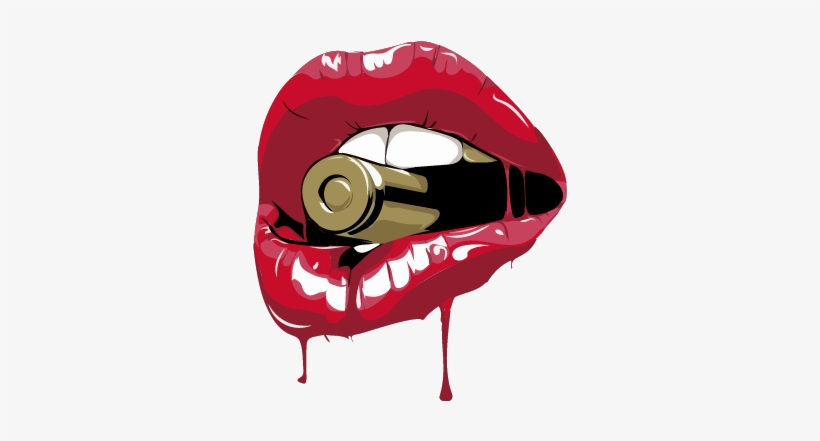 Download Lips With A Bullet | Transparent PNG Download | SeekPNG