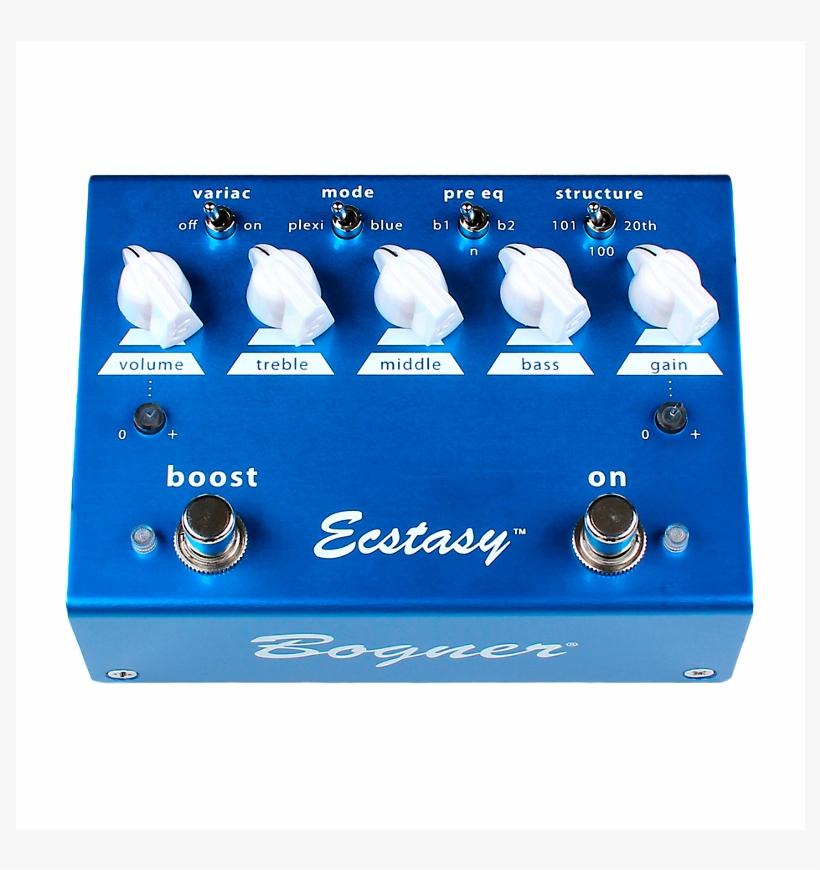 Bogner Ecstasy Blue Overdrive Guitar Effects Pedal - Bogner Ecstasy ...