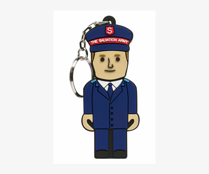 Key Chain 4gb Usb Drive Sa Man - Salvation Army Cartoon Man PNG Image ...