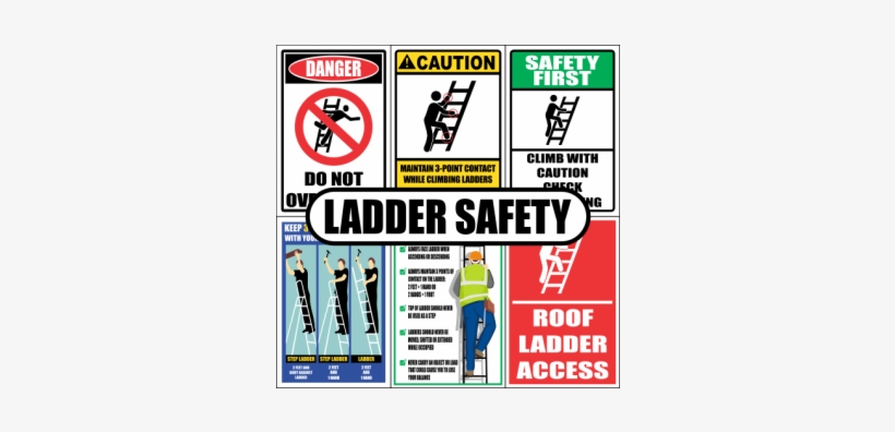 Ladder Safety 0 - 3 Point Contact On Ladders PNG Image | Transparent ...
