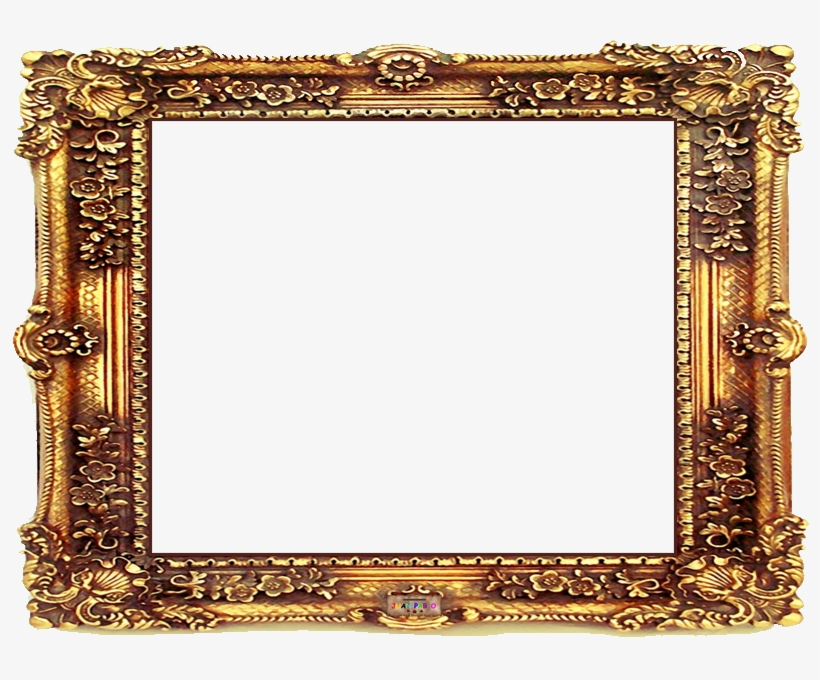 Marcos Photoscape Clasico Cerco Dorado - Gold Picture Frame Png PNG ...