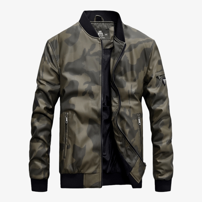 The Jackal - Echelonstealth - Green With Leather Sleeves Jacket For Men ...