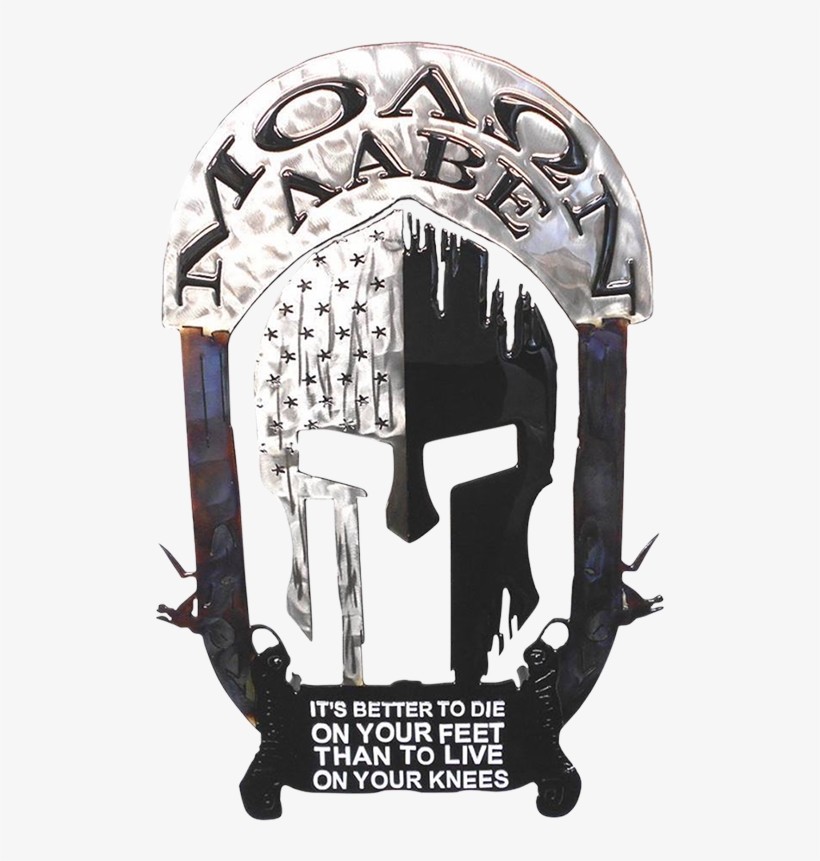 Molten Metal Sign - Spartan Helmet Molon Labe Black Tattoo PNG Image ...