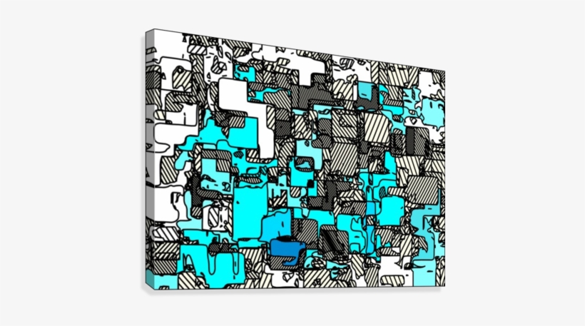 Download Geometric Graffiti Square Pattern Abstract In Blue - Geometric ...