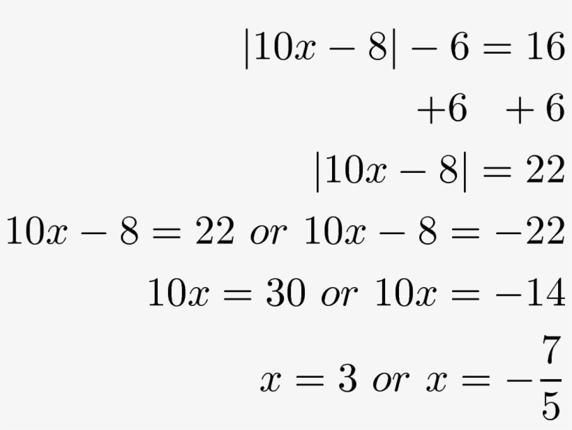 1 - Solving Absolute Value With Inequalities Sign PNG Image ...