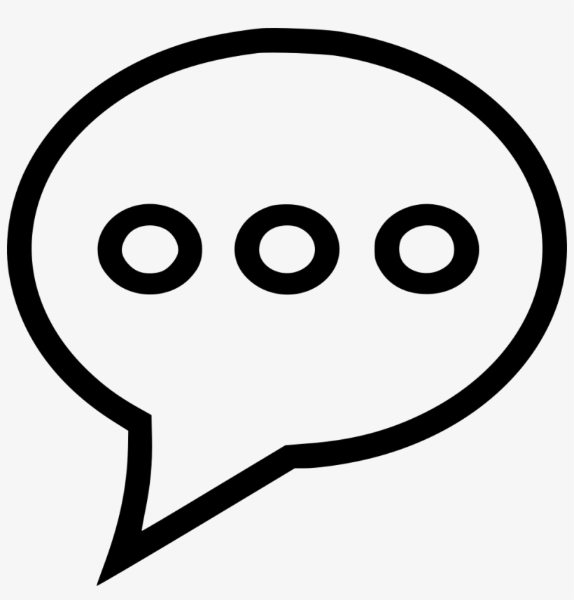 Message Bubble With Dots - Circle PNG Image | Transparent PNG Free ...