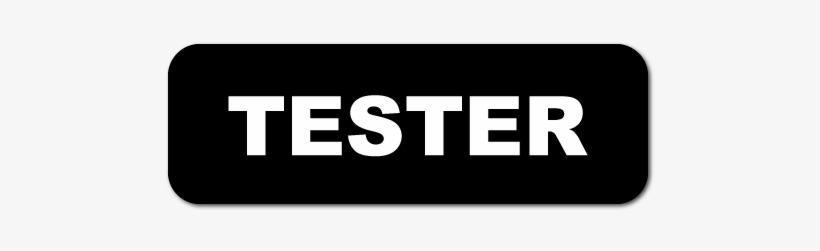 "tester" Black Labels - Cosmetic Tester Sticker PNG Image | Transparent ...