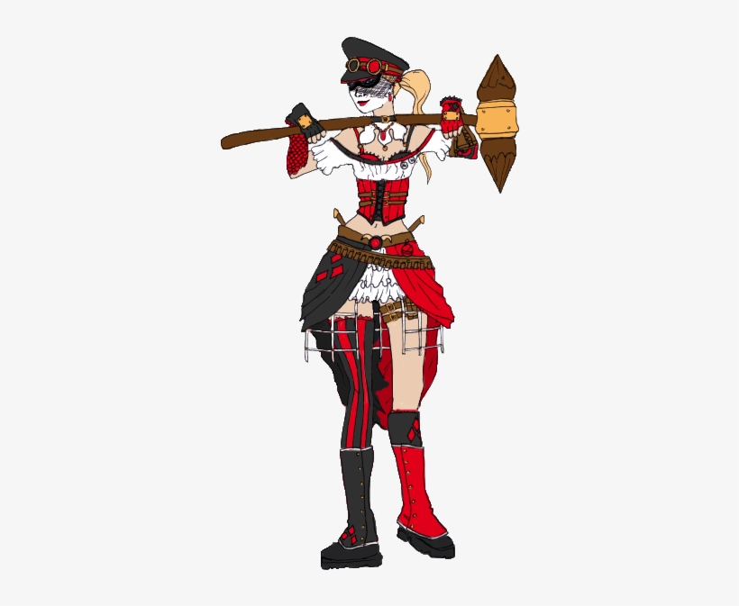 Steampunk Harley Quinn By Searsha On Deviantart - Cartoon PNG Image ...