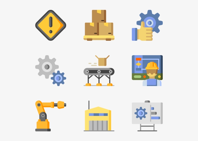 Download Manufacturing 50 Icons - Manufacturing | Transparent PNG ...