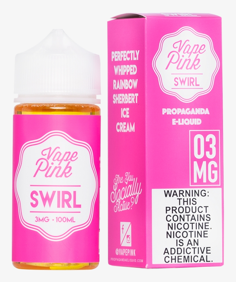 Vape Pink Swirl - Electronic Cigarette Aerosol And Liquid PNG Image ...