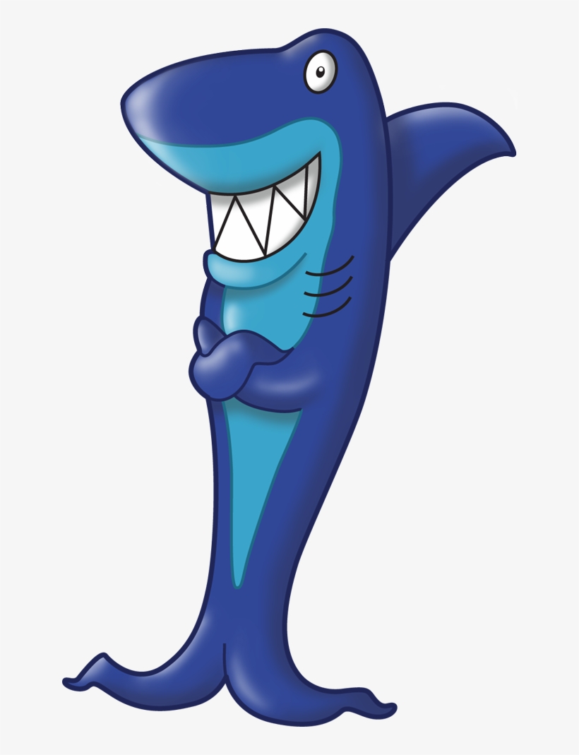 Let Me Drop Some Knowledge On You - Cartoon Shark Standing Up PNG Image ...