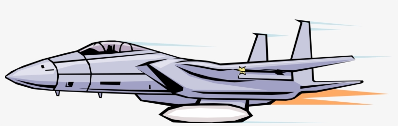Vector Illustration Of F15 Eagle American Twin-engine - F15 Cartoon PNG ...