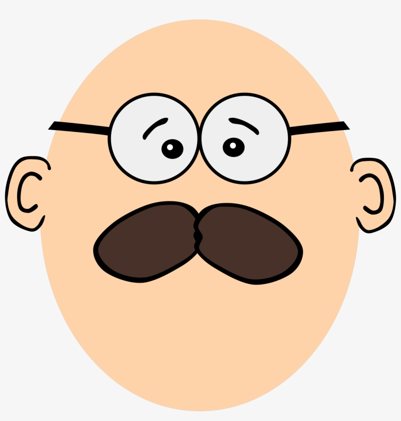 This Free Icons Png Design Of Bold Guy With Mustache PNG Image ...
