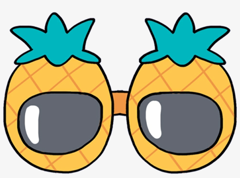 Clipart Freeuse Library Glasses Mochi Kawaii Cute Softbot - Pineapple ...