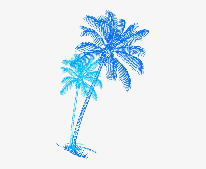 Colorful Palm Tree Clip Art