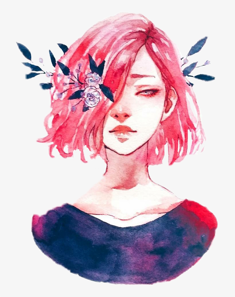 Download Report Abuse - Drawings Watercolor Girls | Transparent PNG ...