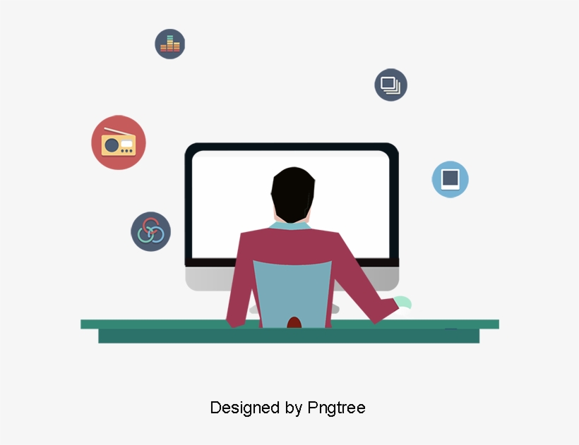 Download Vector Computer Work, Computer Clipart, Work Clipart, - Clip ...