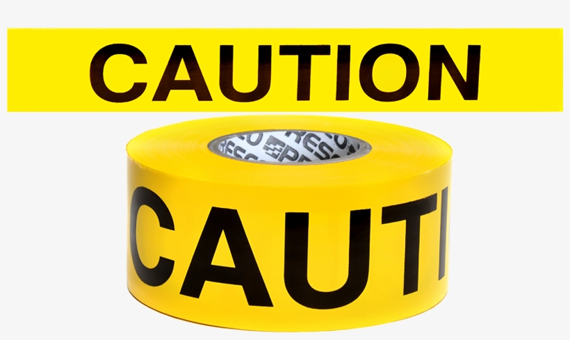 Caution Tape - Merco M224 Caution Tape - 3" X 300' - Yellow/black PNG ...
