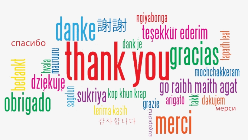 Thank You In Different Languages Png